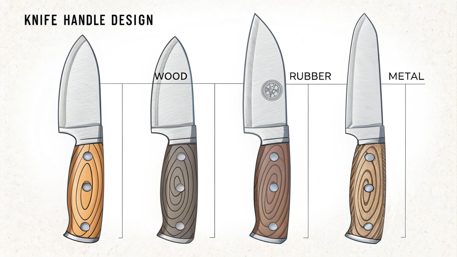 A Comprehensive Guide to Knife Handle Styles - Wooden handle